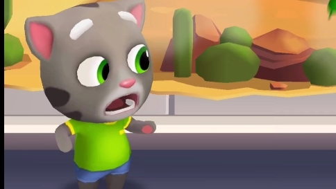 Говорящий Том бег за золотом