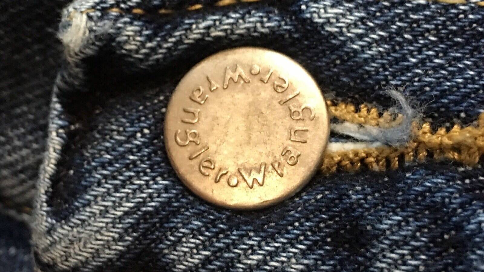 Мужские джинсы Wrangler Silver Edition прямого кроя синего цвета-70-80-Х