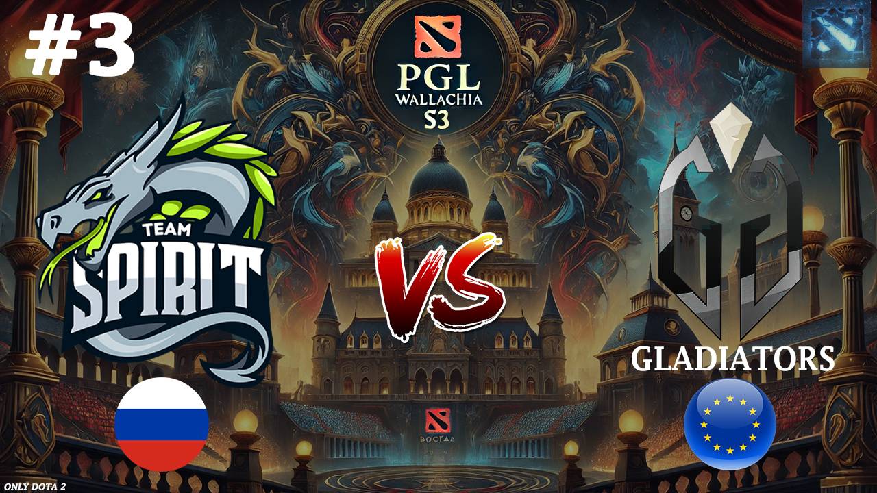 НАДЕЖДА НА ЛАРЛА! | Spirit vs Gladiators #3 (BO3) PGL Wallachia S3