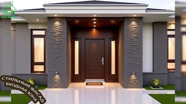 Входные двери в дом и стильные фасады фото идеи для вдохновения 🏡 (63)