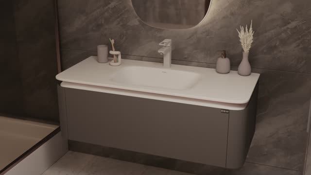 Тумба с раковиной Black & White U935