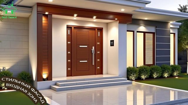 Входные двери в дом и стильные фасады фото идеи для вдохновения 🏡 (62)