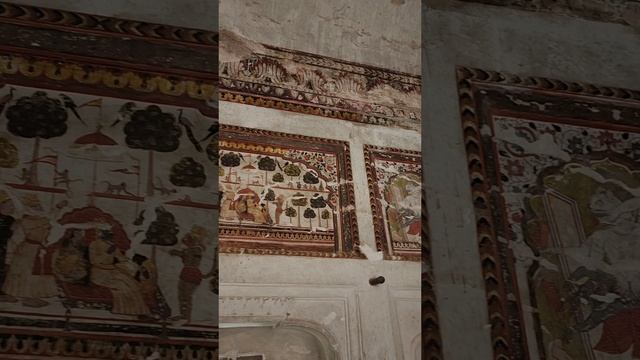 🎨 Фрески старых замков Орчхи 🇮🇳 Великолепие искусства прошлых веков!