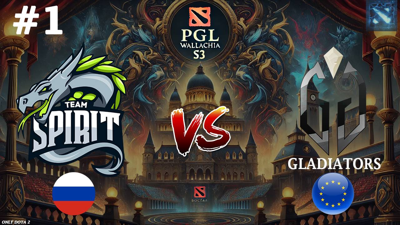 СПИРИТ ПРОТИВ ГЛАДОВ В БИТВЕ НА ВЫЛЕТ! | Spirit vs Gladiators #1 (BO3) PGL Wallachia S3