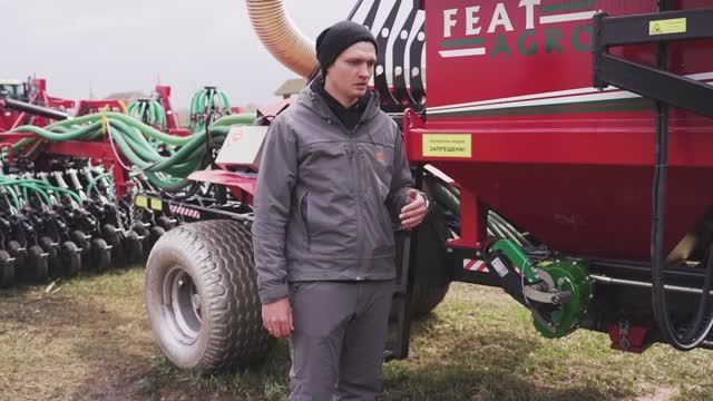 Легко переделали технику под диф.внесение и посев.