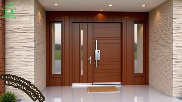 Входные двери в дом и стильные фасады фото идеи для вдохновения 🏡 (61)