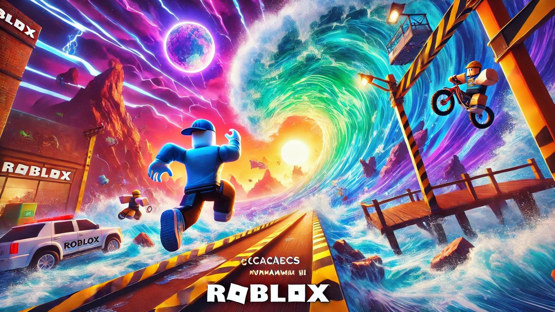 🏃♂️ СПАСАЮСЬ от ЦУНАМИ в ROBLOX! 🌊 Забираюсь как можно выше!