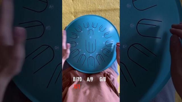 Tutorial #1: “My neighbour Totoro” - Joe Hisaishi (How to play on steel tongue drum New Wave 15)