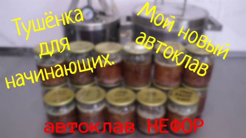 Тушёнка для начинающих. Обращение к блогерам. Мой новый автоклав НЕФОР.