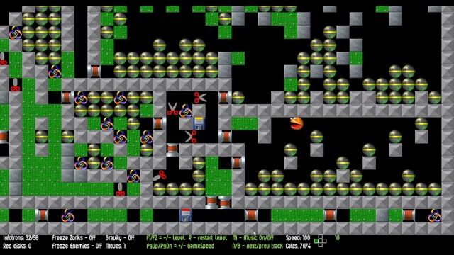 Supaplex: Level Collection 06 level 40 "CONSPICUOUS"