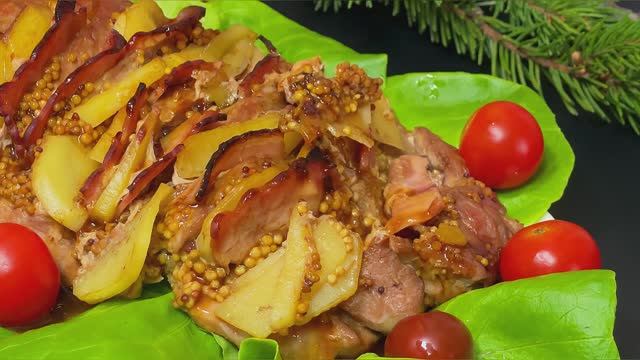 праздничный ужин для всех! всего курица+мандарины!! #рецепт #ужин #еда #курица #мандарины