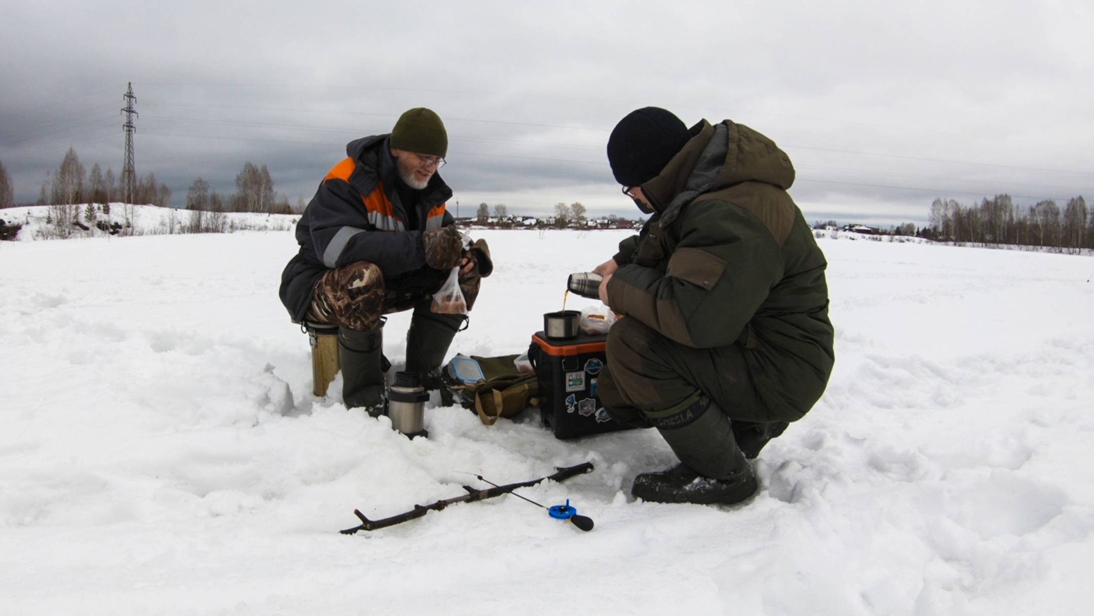 Зимняя рыбалка на реке в марте. День второй. 13.03.2025