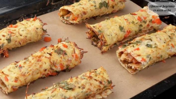 Рецепт вызывающий привыкание! 😉 Картофель, 3 яйца и курица! Очень вкусное блюдо!