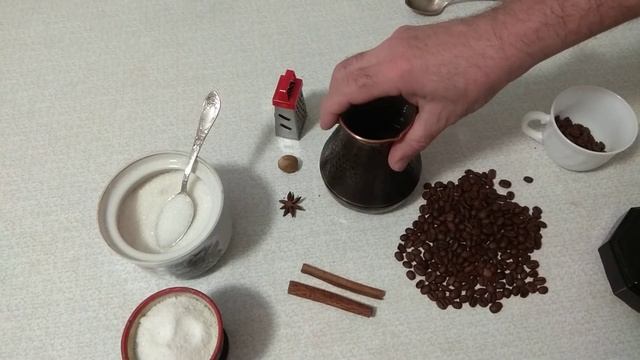 ☕ Кофе натуральный молотый в турке со специями
