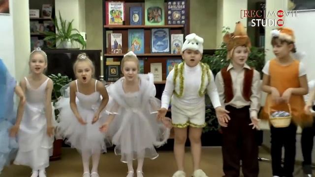 Рождественская видео открытка