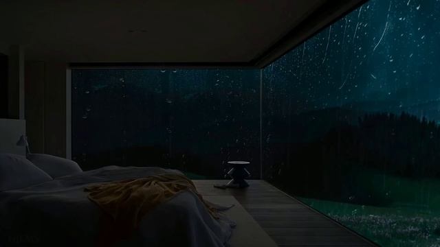 Красивая музыка в дождливую ночь - музыка для сна, медитации и отдыха - Ambient Music