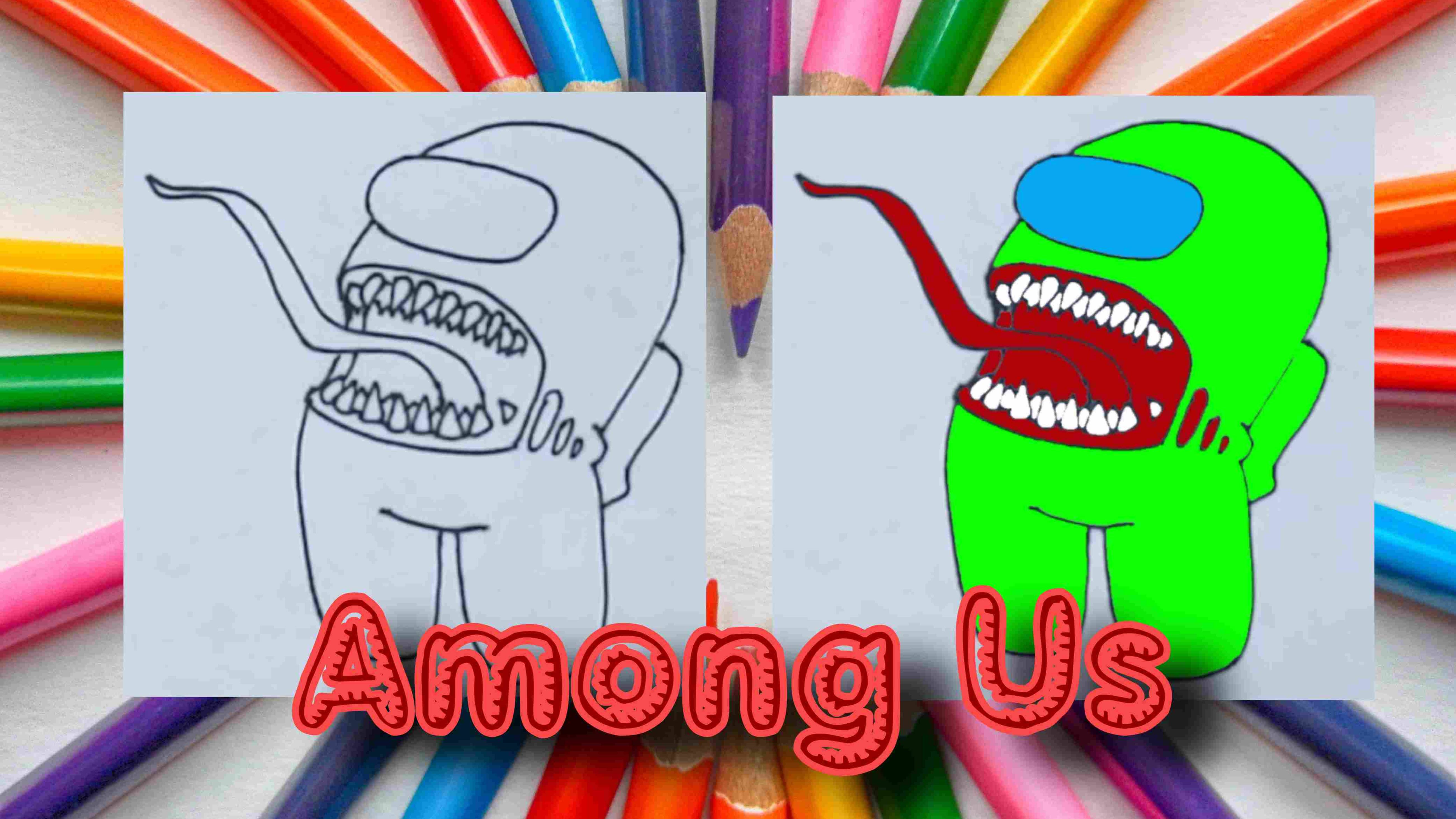 Рисуем амон ас , among us