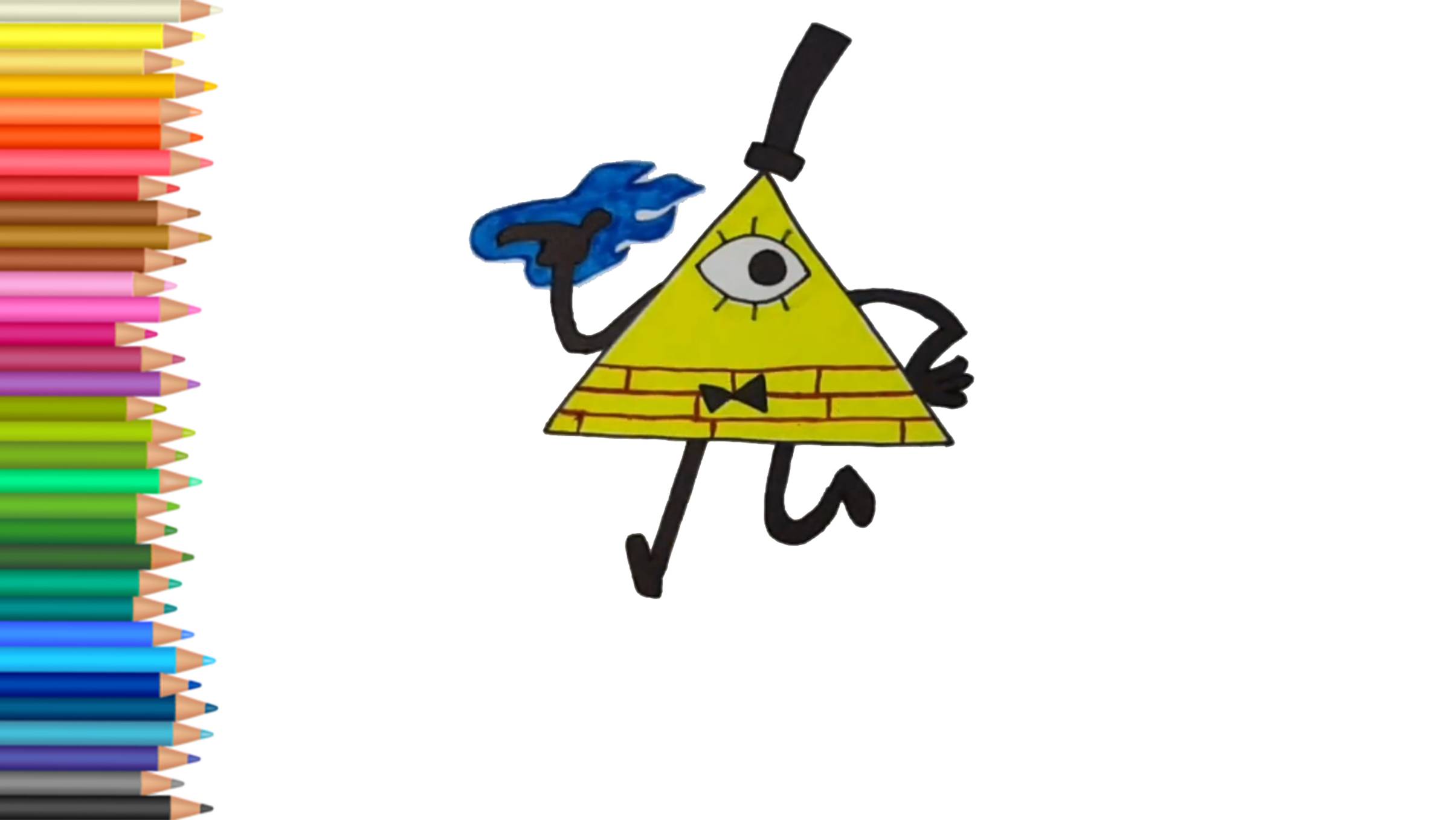 Как нарисовать Билла Шифера из Гравити Фолз 🙃