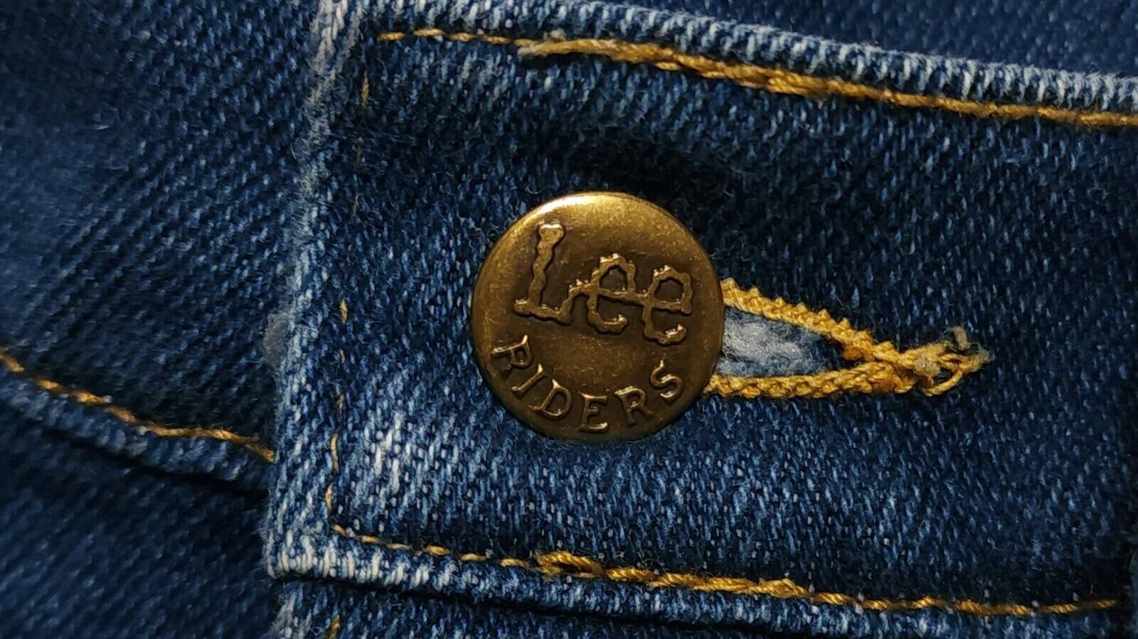 Винтажные джинсы Lee Riders Blue Denim Union 1970-80-х годов производства США, женские джинсы 12Fit