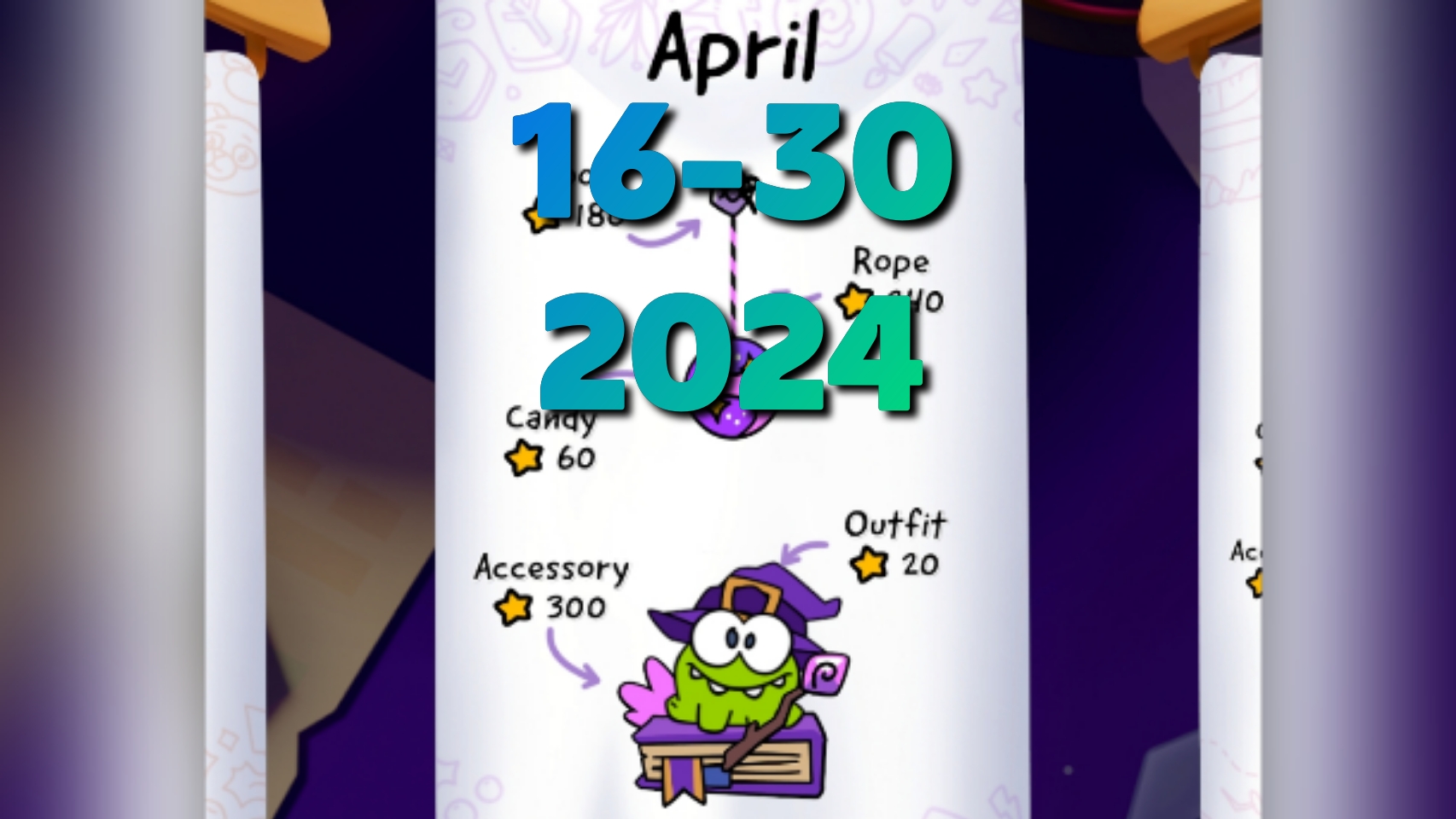 Cut the Rope Daily. April 16-30  2024