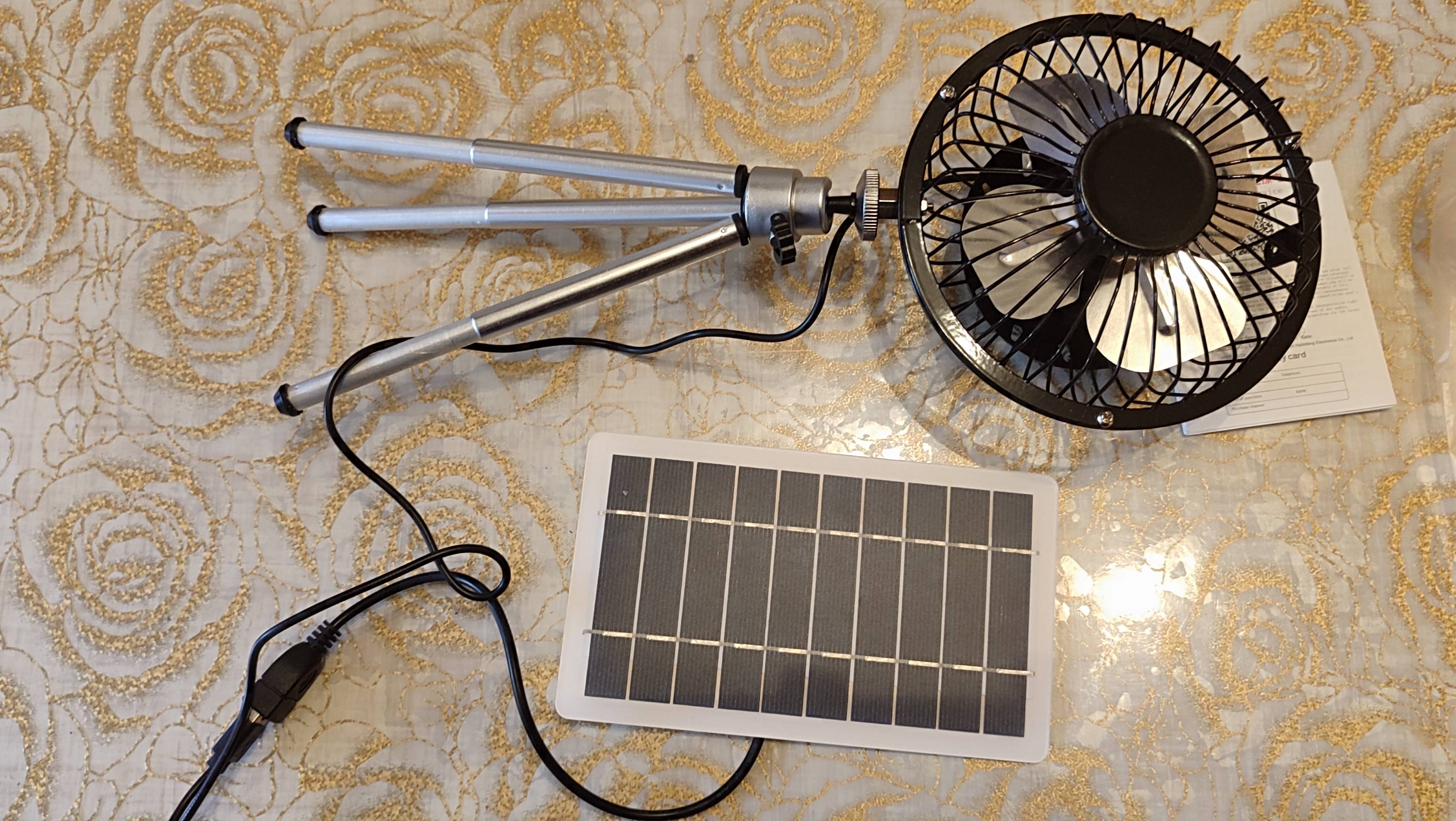 Вентилятор на  солнечной энергии