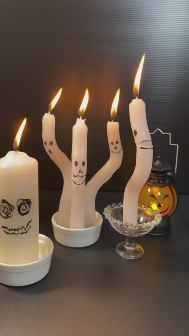 Своими руками свечи на Хэллоуин 🎃 ❤️👻