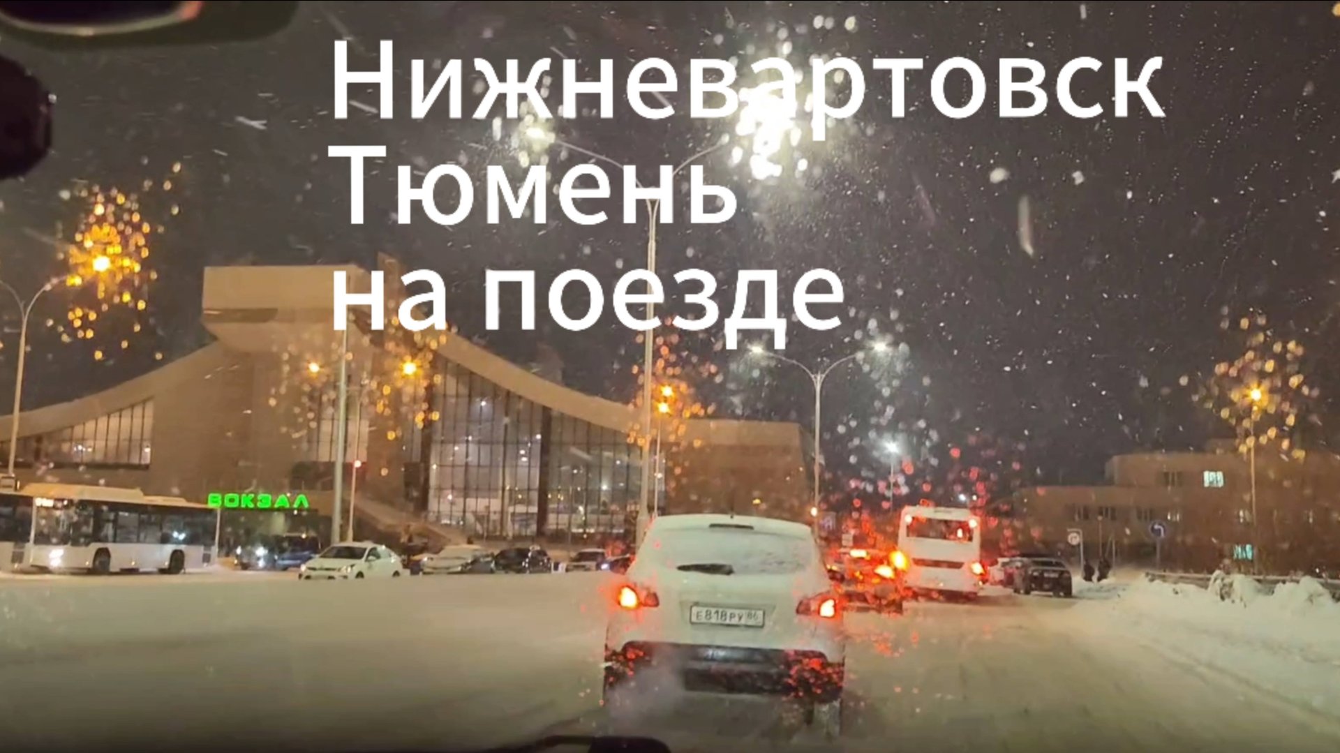 Нижневартовск - Тюмень на поезде март 2025.