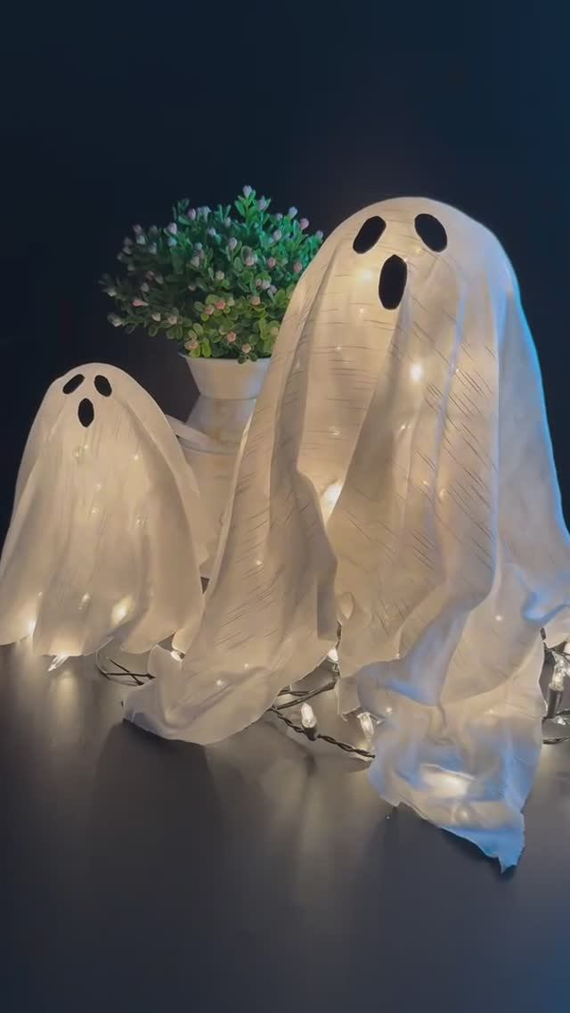 Своими руками 👻 приведение из ткани и клея ПВА на Хэллоуин 👻