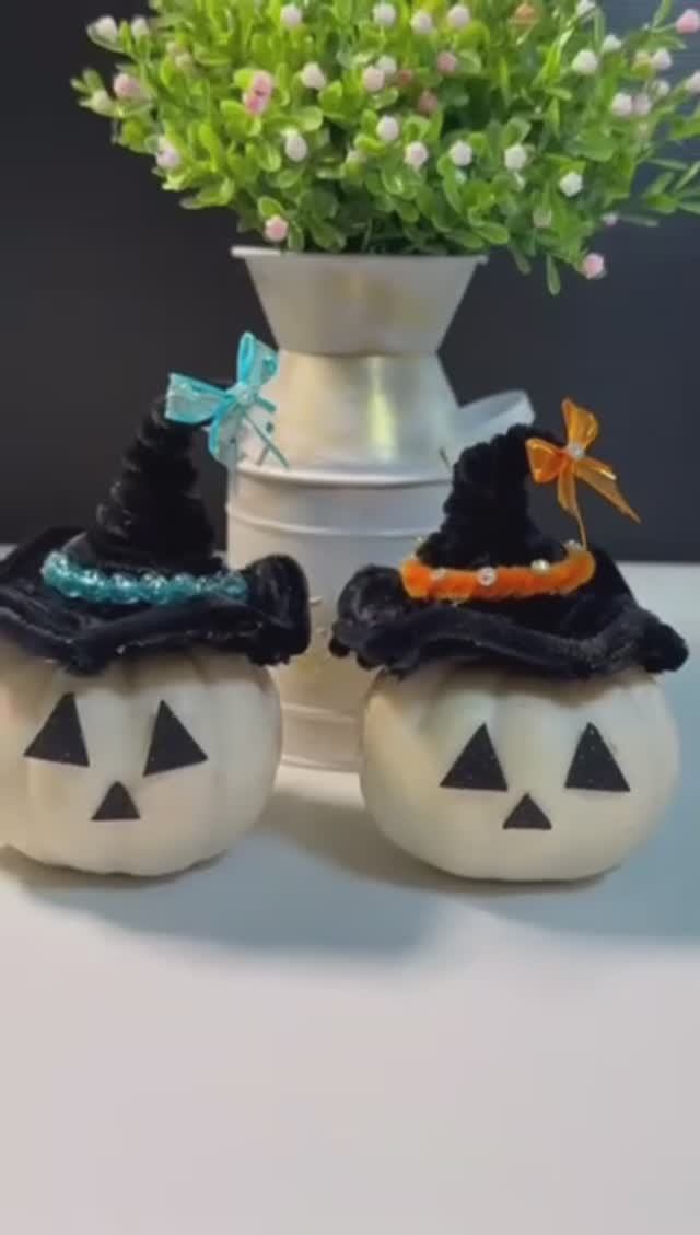 Своими руками декор на Хэллоуин 🎃 из синельной проволоки 🖤🧡