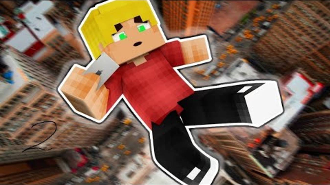 РУФЕР СОРВАЛСЯ С КРЫШИ - БЛОГЕРЫ В МАЙНКРАФТЕ [котанский перезаливы]