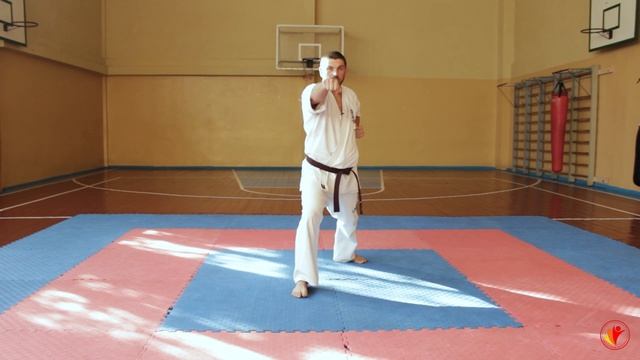 КАТА ТАЙКИОКУ СОНО САН | БАЗОВАЯ ТЕХНИКА КАРАТЭ. СТОЙКИ И ПЕРЕМЕЩЕНИЯ | КИОКУСИНАКАЙ КАРАТЭ ИППОН