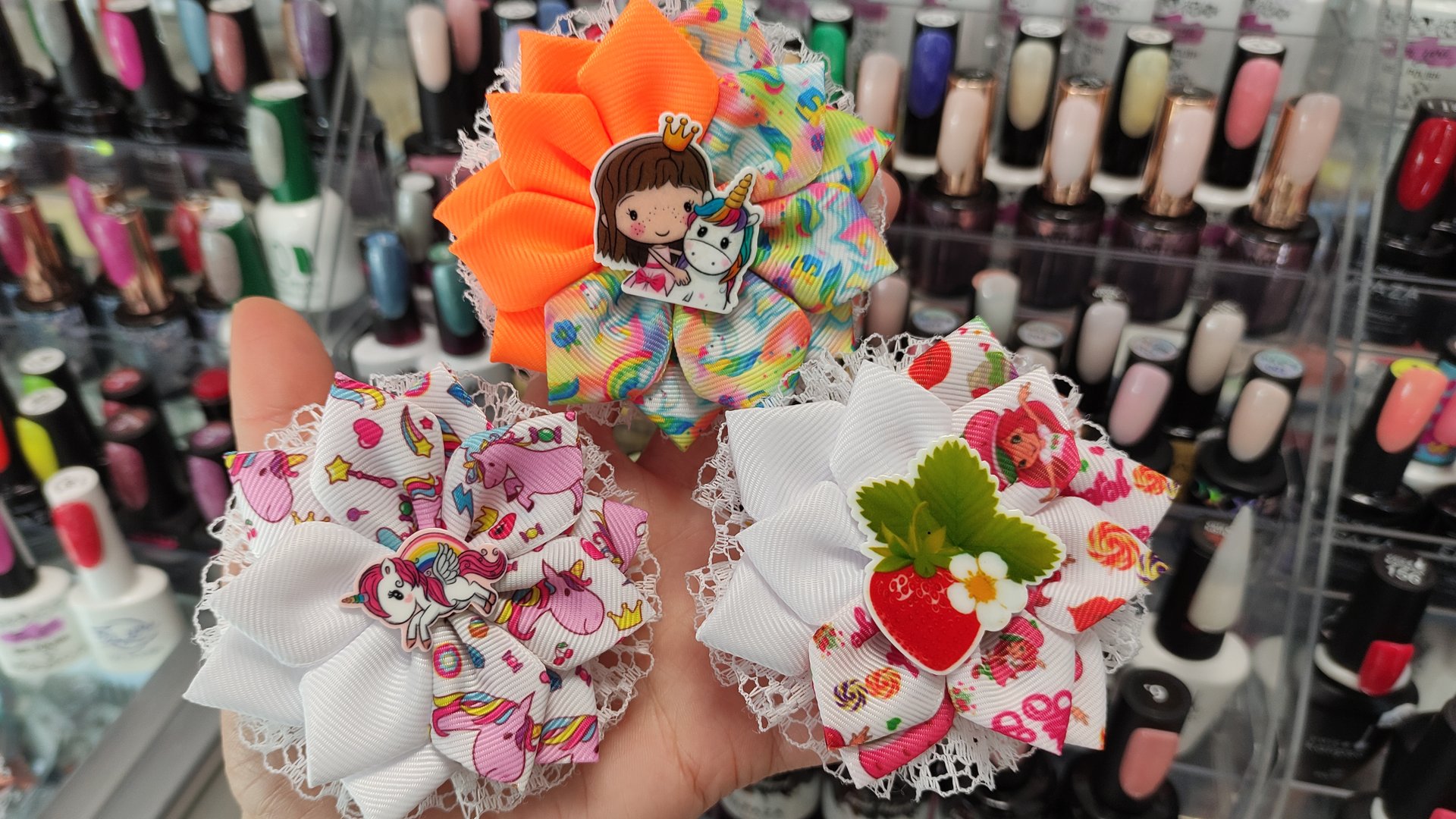 Детские бантики, из репсовой ленты 2.5 см 🎀