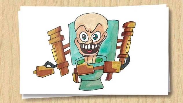 Рисуем Скибиди туалет _How to draw Skibidi Toilet _ Учимся рисовать