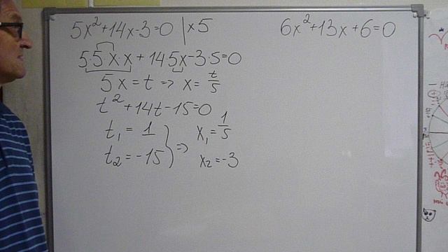 Решаем квадратные уравнения через новую переменную #егэматематика  #огэматематика  #уравнения