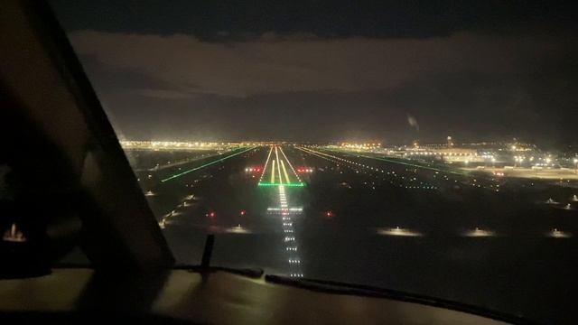 Ночная посадка на C525-CJ2 (LTFM).