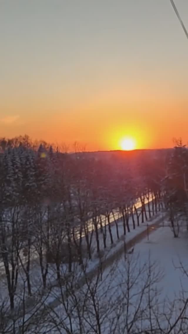 Пущинские пейзажи. Пущино, закат 15.03.2025 #Пущино #закат #большойсерпухов