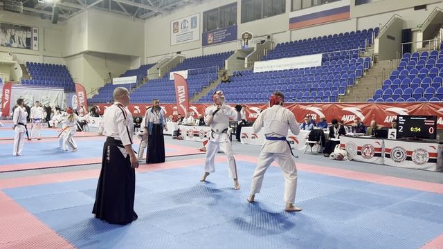 Кубок Anta 16.03.2025 (Петр Рыбас - красный шлем с белой лентой) 2 бой