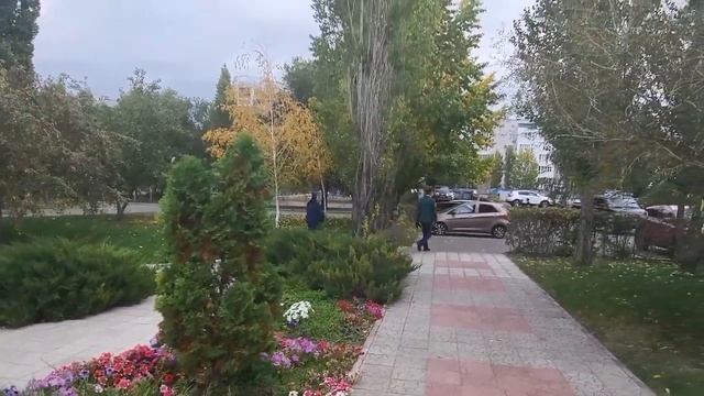 Оренбург. Сквер у ДКиС «Газовик» Последний сентябрьский  день …  Видео Виктор Поживин