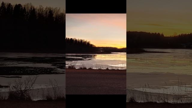 #красивый #закат, Стабенское водохранилище на закате.