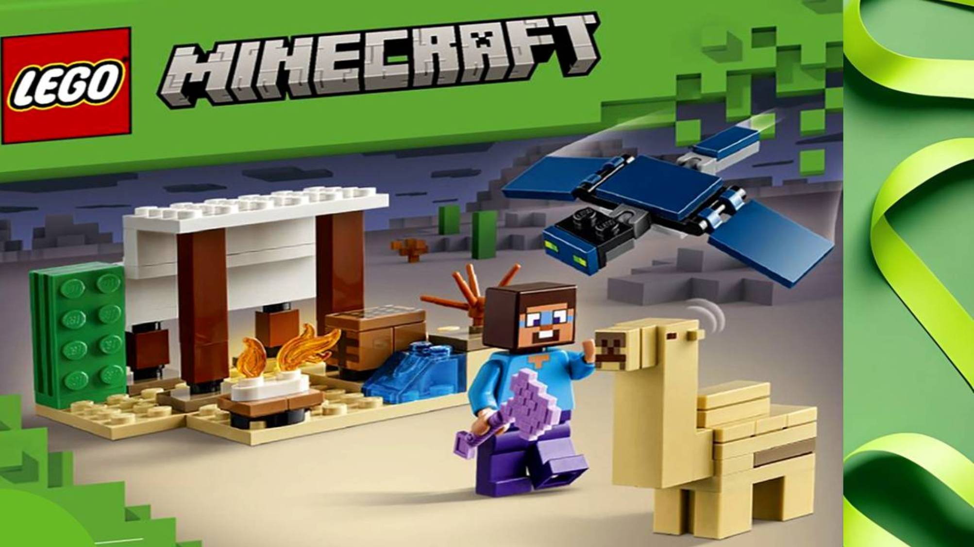 LEGO Minecraft 21251 Экспедиция Стива в пустыню Обзор набора лего майнкрафт