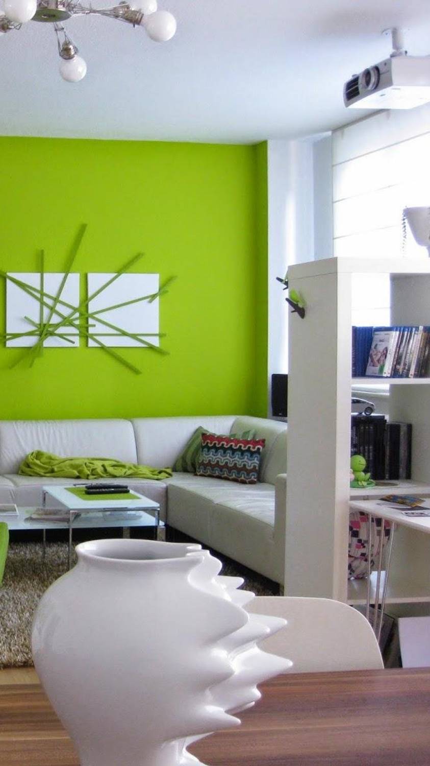Зеленый цвет в интерьере