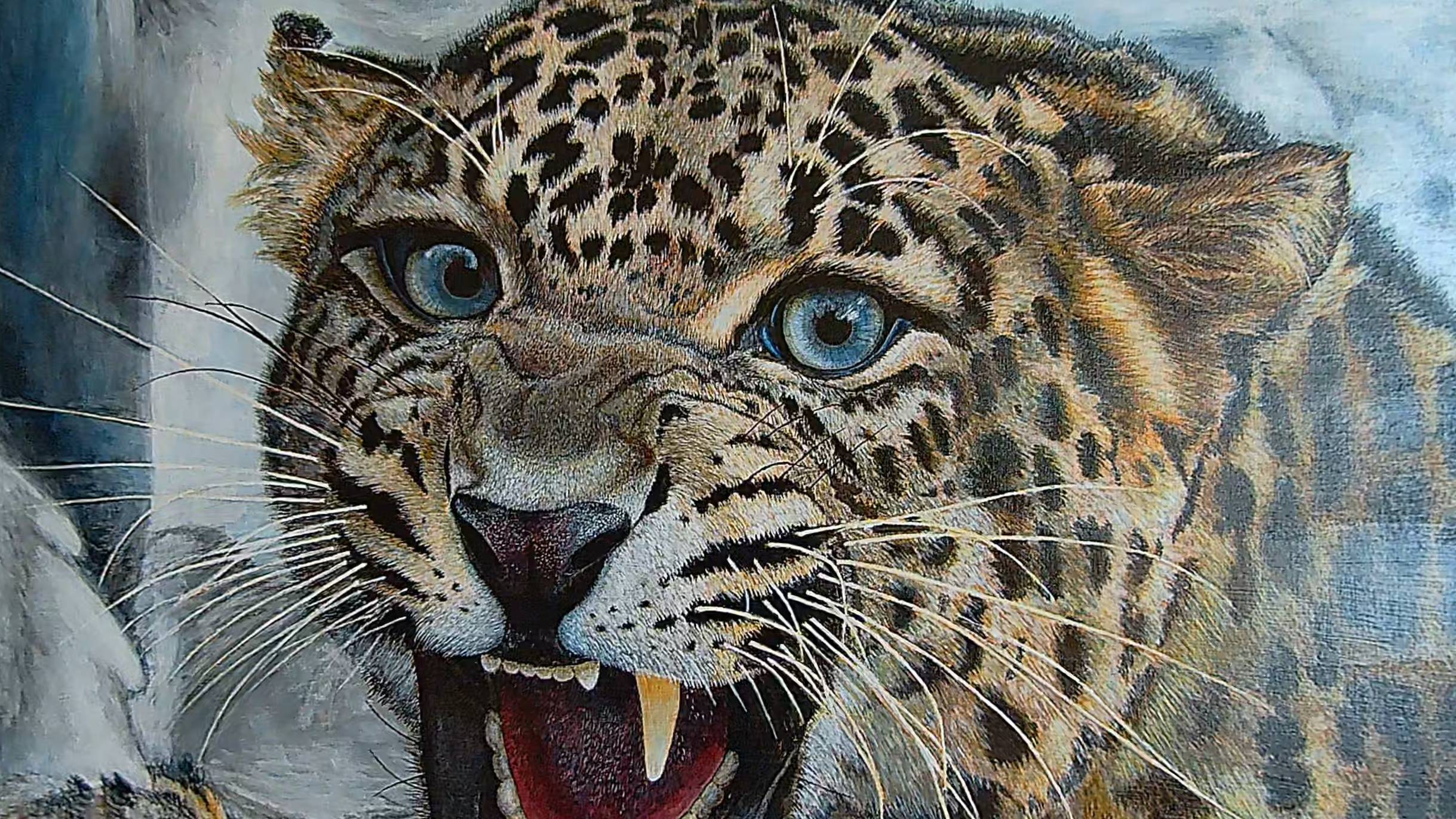 Чебоксары. В гостях у художника - мастера гиперреализма. Наблюдаем за оживлением картины. #12