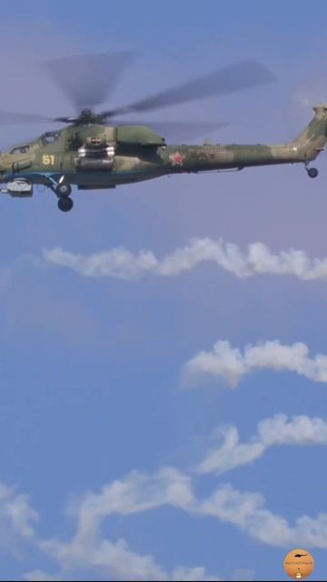 Ми-28 отстрел "тепловых ловушек"