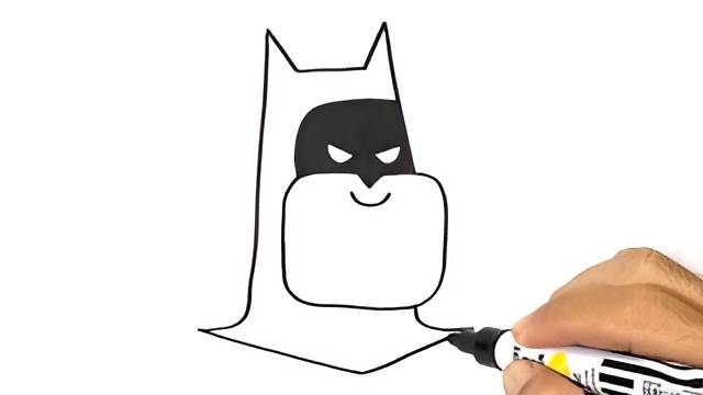 Как нарисовать Бэтмена из мультфильма "Юные титаны, вперед!"