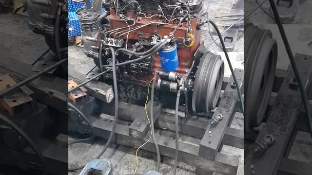 Обкатка двигателя ММЗ 243 в сервисном центре ООО "ДокаДизель" г. Кемерово