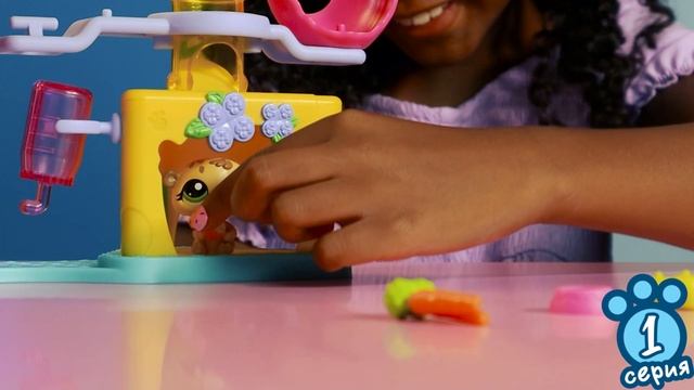 Большой игровой набор "Фабрика развлечений", пять фигурок животных с аксессуарами, коллекция LPS