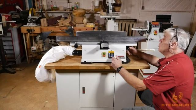 Фуговальный станок Jet JSJ-6. Как строгать длинные заготовки на маленьком станке. Как убрать винт