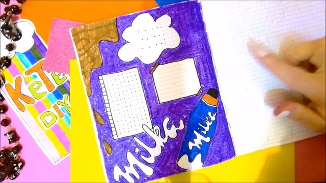 ИДЕИ для ЛД! #10/Milka /Оформление личного дневника в клеточку