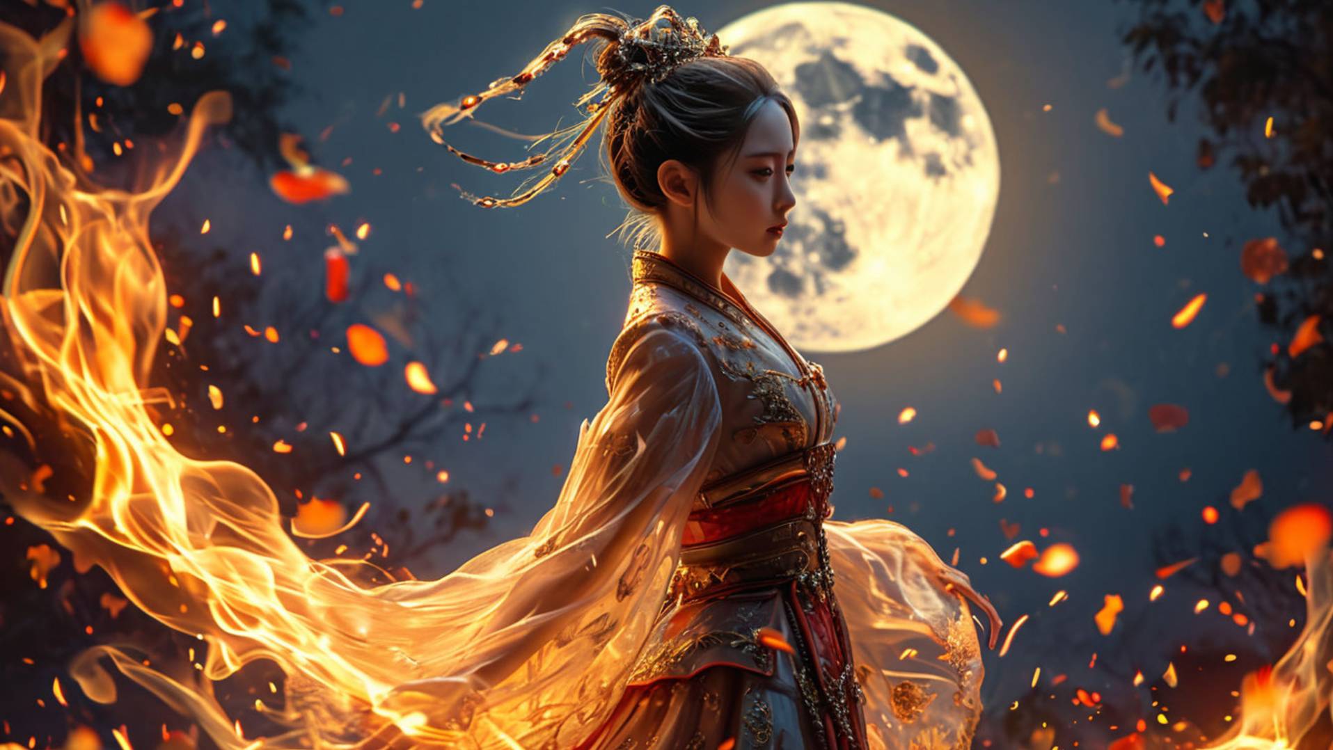 Япония: Легенда о принцессе Конохане Сакуя-химе (木花咲耶姫) - богине весны и цветущих деревьев.