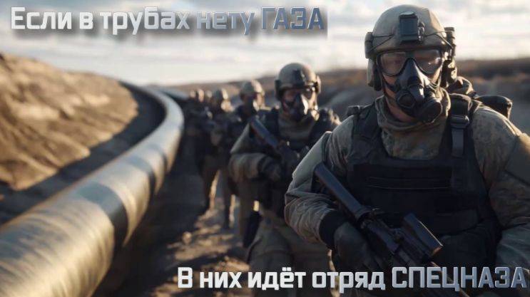 Если в трубах нету ГАЗА – В них идёт отряд СПЕЦНАЗА!